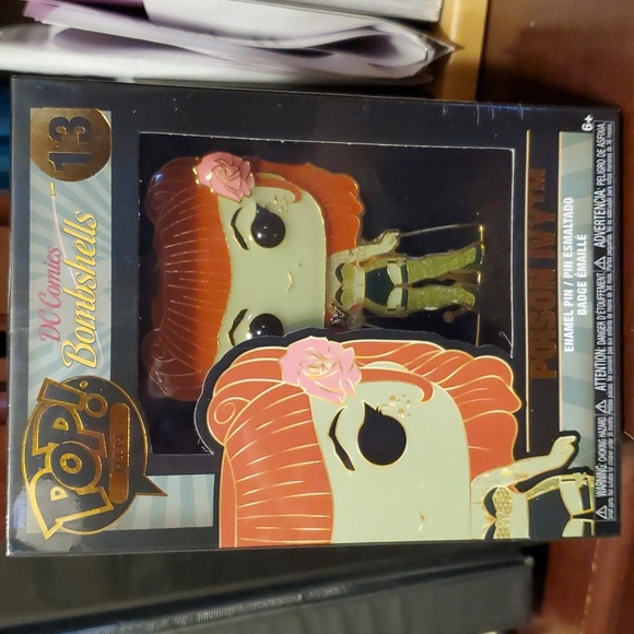 Funko | Jewelry | Dc Comics Poison Ivy Bombshell Pop Enamel Pin | Poshmark